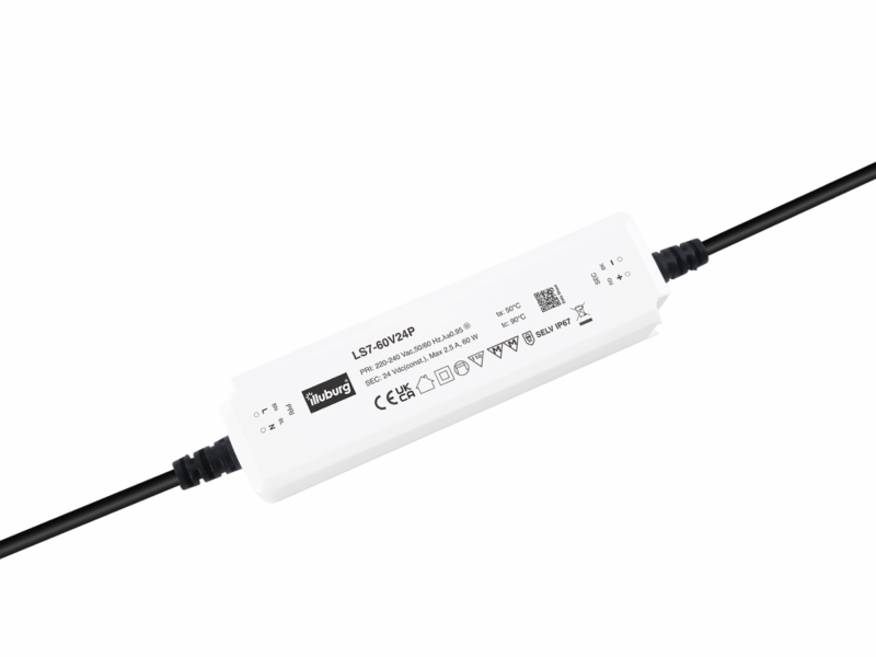 LED Driver 24V 60W Waterproof IP67 Robust Cables | illuburg